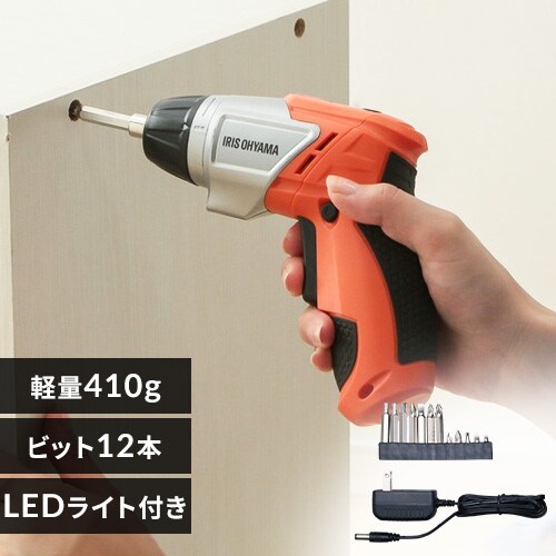 電動ドライバー 3.6V 充電式 オレンジ JCD-421-D H568837