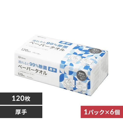 【ケース】濡れると99％除菌ペーパータオル JPT 全2種 1919105