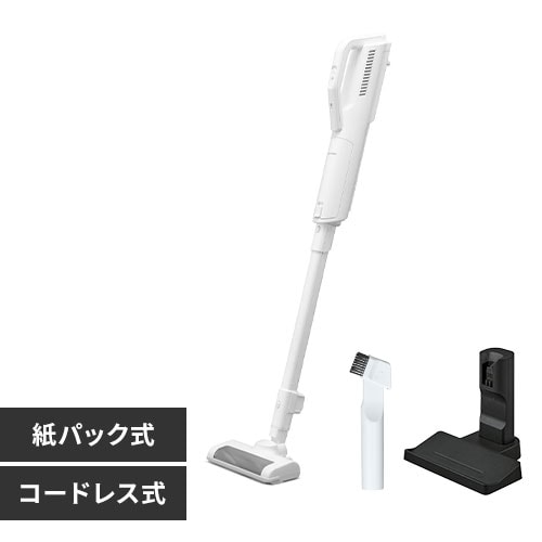 充電式紙パックスティッククリーナー SBD-77P-W ホワイト 1922410│アイリスプラザ│アイリスオーヤマ公式通販サイト