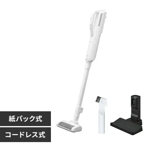 充電式紙パックスティッククリーナー SBD-77P-W ホワイト 206015│アイリスオーヤマ公式通販アイリスプラザ