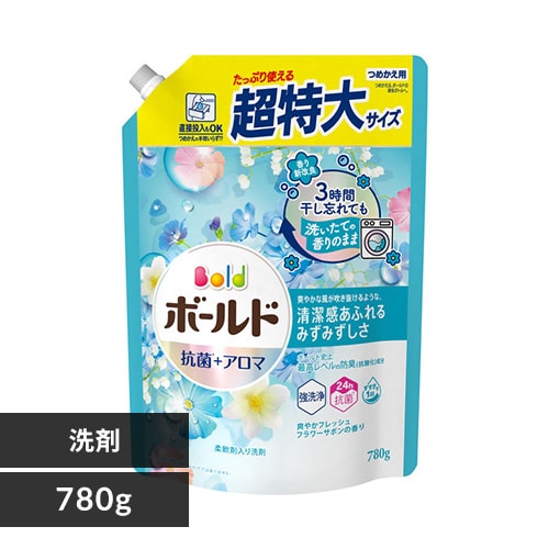P&G ボールドジェル つめかえ用 超特大サイズ 780g【プラザセレクト】 7266287│アイリスプラザ│アイリスオーヤマ公式通販サイト