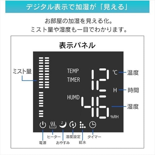 ハイブリッド加湿器 PH-UH35 全4色【プラザセレクト】 7137656│アイリスプラザ│アイリスオーヤマ公式通販サイト