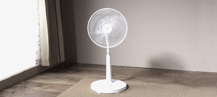 リビング扇風機 DC 左右首振り リモコン付 KI-327DC TEKNOS 全2色 7264598