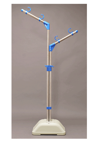 【ハンガー掛付2本】ステンレス物干しブロー台・伸縮物干し竿2本セット SMS-169R＋SU-300HJ 1896195